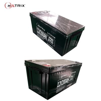 China 12V 200Ah Lithium Iron Phosphate Battery LiFePO4 for Electric Vehicles with BMS for sale
