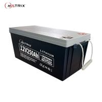 China MATRIX 12V 250Ah LiFePO4 Battery 3000Wh for Solar System with BMS for sale