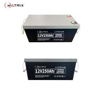 China MATRIX 12v 250ah Lithium Iron Phosphate Battery Pack Primastic Cell 5000wh for sale