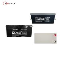 China MATRIX LFP Solar Battery 12v 250ah With ABS Case for sale