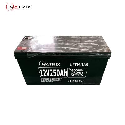 China 12V 250AH Deep Cycle Lithium Battery for Solar UPS Backup Power Prismatic Cell for sale