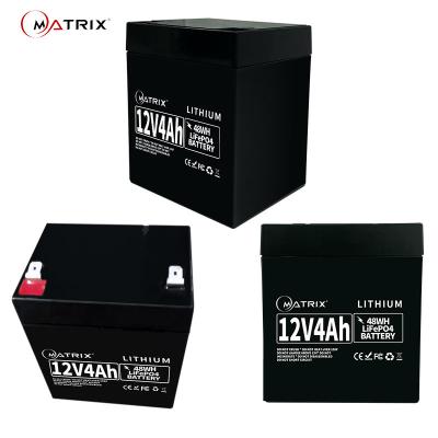China 12V 4Ah LiFePO4 Rechargeable Lithium Battery Pack for RV Solar Marine UPS for sale