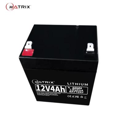 China 12V 4Ah LiFePO4 Lithium Battery Deep Cycle for RV Marine Solar Golf Cart UPS for sale