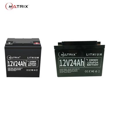 China 12.8V 24Ah LiFePO4 Battery Deep Cycle for UPS Server Backup Power Solar Energy Storage for sale
