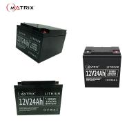 China Deep Cycle 12V 24Ah LiFePO4 Battery Grade A for UPS Solar Energy Storage Backup Power for sale