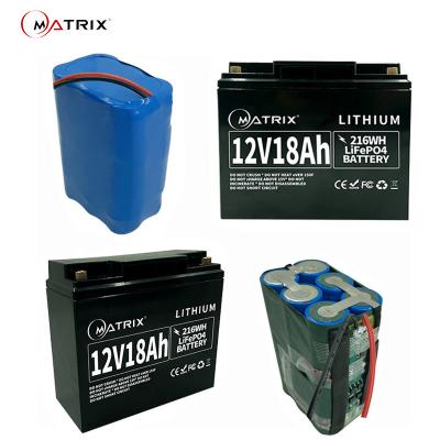 China Maintenance Free 12.8V 18Ah LiFePO4 Lithium Battery for CCTV UPS Solar Golf for sale