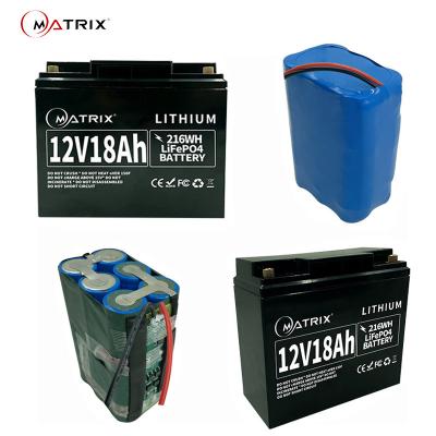 China 12.8V 18Ah LiFePO4 Lithium Battery Pack Deep Cycle 32700 Cell with BMS for sale