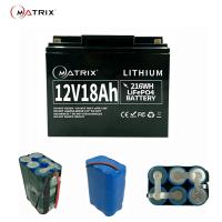 China 12V 18Ah LiFePO4 Deep Cycle Battery for Solar UPS Golf CCTV 3000+ Cycles for sale