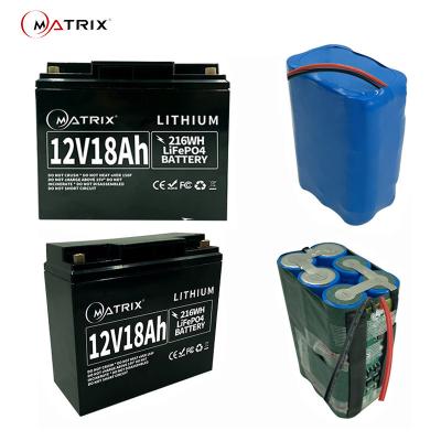 China LiFePO4 Lithium Battery Pack 12.8V 18Ah 4S3P 32700 Cells Long Cycle Life for UPS Solar for sale