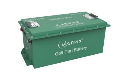 China 48V 105Ah LiFePO4 Golf Cart Battery Rechargeable Lithium Ion Pack 51.2V for sale