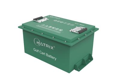 China Rechargeable 48V 51V 56Ah LiFePO4 Golf Cart Battery Deep Cycle 3500 Cycles for sale