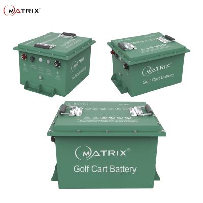 China Matrix 38.4V 56Ah LiFePO4 Golf Cart Battery with BMS 2000 Cycles IP67 for sale