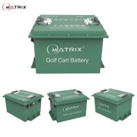China 48V 160Ah Lithium Ion Golf Cart Battery 16S2P Metal Casing 8.2kWh LiFePO4 for sale