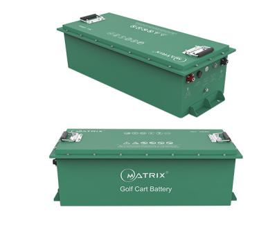 China 72V 100Ah Lithium Ion Golf Cart Battery 24S1P Galvanized Steel Case for sale