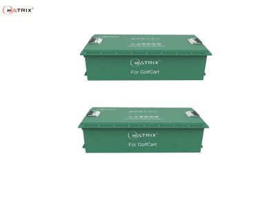 China Matrix A Grade 48V 51.2V 100Ah 200Ah LiFePO4 Golf Cart Lithium Battery Pack for sale