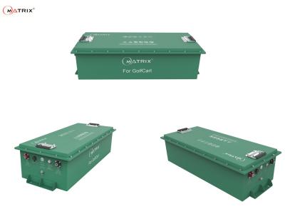 China 48V 51.2V 100Ah 200Ah LiFePO4 Golf Cart Lithium Battery Pack with BMS Charger for sale