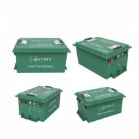 China Rechargeable 48V 51V 56Ah LiFePO4 Golf Cart Battery Deep Cycle 3500 Cycles for sale