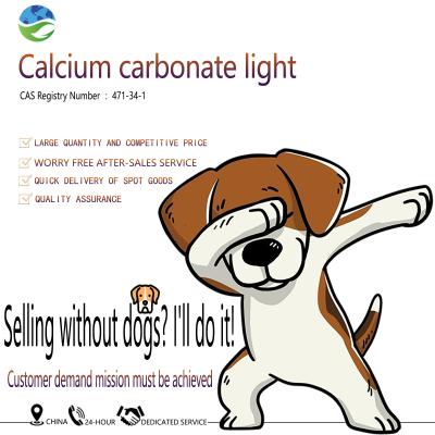 China High Whiteness Light Calcium Carbonate Filler with Uniform Particle Size and Excellent Dispersibility for Plastics for sale
