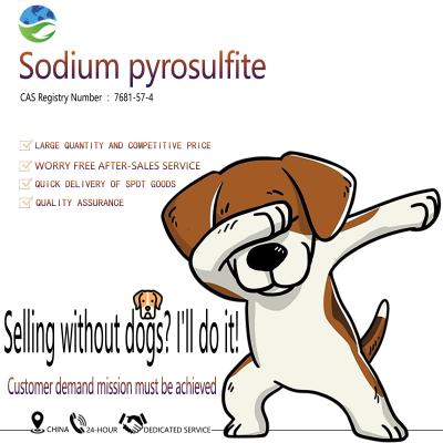 China Sodium Metabisulfite Na2S2O5 97% Purity Food Industrial Grade for sale