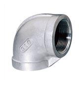 China 90 Degree Stainless Steel Threaded Fittings SS304/304L 316L ANSI B16.11 for sale