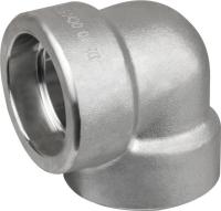 China 90 Degree Stainless Steel Forged Fittings SS304/304l 316l Scoket Welded for sale