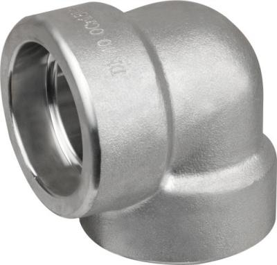 China 90 Degree Stainless Steel Forged Fittings SS304/304l 316l Scoket Welded for sale