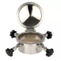China Sanitary Stainless Steel 304 316 Pressure Manhole Manhole Cover for sale