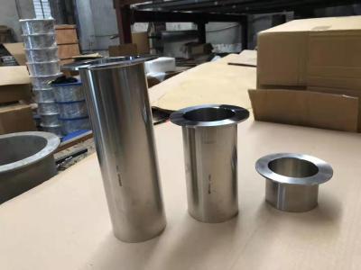 China Long and short type CNC machine lap joint stub end MSS SP43 DIN 304 stainless steel fittings for sale