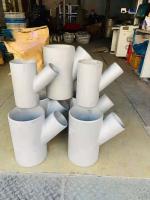 China ASTM A403 stainless steel four way tee pipe fitting lateral reducing tee pipe fitting for sale