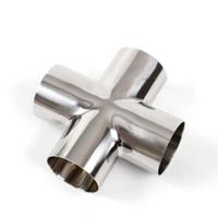 China 304 316L Cross Sanitary Stainless Steel Dairy 180 degree short radius elbow 8'' for sale