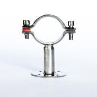 China 304 Stainless Steel Sanitary Welding Elbow Food Grade Stainless Steel Pipe Clamp 8'' for sale