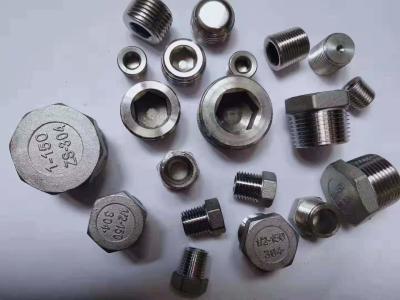 China Class 3000 Socket Weld Pipe Fittings Pickling Stainless Steel Threaded Fittings for sale