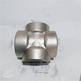 China ANSI B16.11 Cross Tee Stainless Steel Forged Fittings Sandblasting for sale