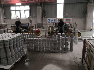 China 3500mm Manual Stone Polishing Machine For Solid Column Baluster for sale