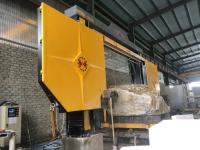China Rotating Trolley 15kw PLC Diamond Wire Saw Cutting Machine For Granite Marble for sale