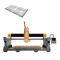 China CNC Integrated Granite Cutting Machine 3400X2000mm Trolley Bridge Type for sale