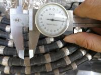 China 8.8mm Diamond Wire Saw Plastic Wire Saw Special For Granite Profiling for sale