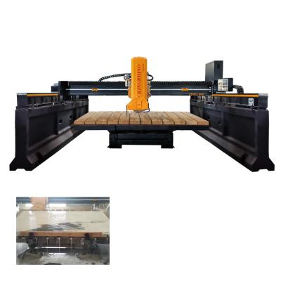China 15kw 5100kg PLC Bridge Saw Cutter for Marble Quartz Sintered Stone for sale