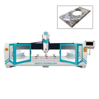 China High Precision CNC Stone Carving Machine with Worktable Size 1400x3000mm for sale