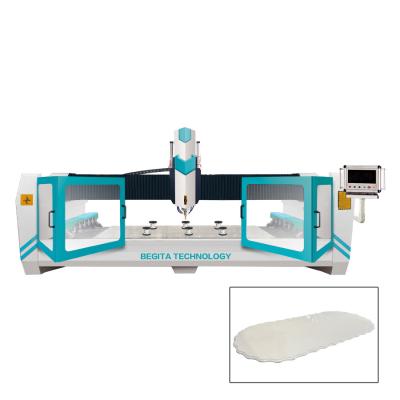 China Compact CNC Marble Engraving Machine for Counter Top Etc Feed Height 350mm for sale