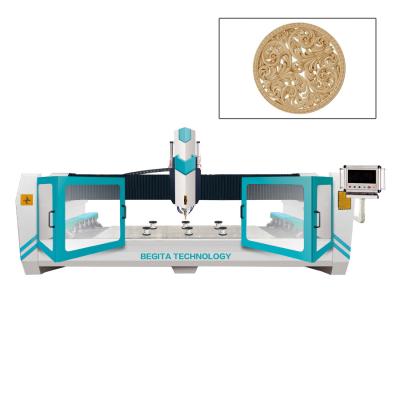 China Marble CNC Stone Carving Machine Application With 11KW AC Current for sale