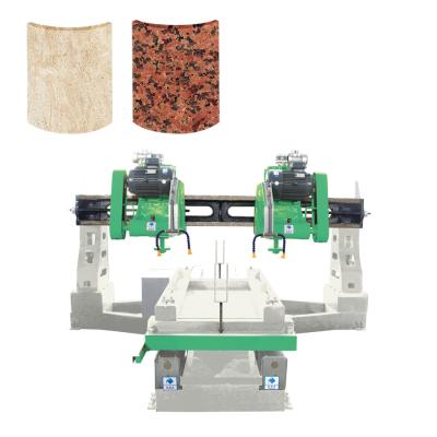China 35kw Four Blades Stone Slab Cutter Machine For Granite Marble Column Arc Slab for sale