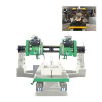China Four Blades Stone Edge Trimming Machine For Granite Marble Column Arc Slab for sale
