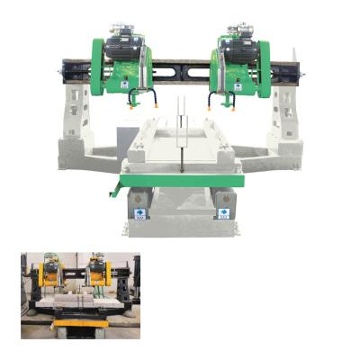 China Four Blades 35kw 1500mm Stone Slab Cutting Machine For Granite Marble Column for sale