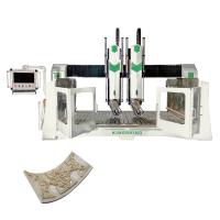 China CNC 1500x3000mm Table Arc Slab 4 Axis Engraving Machine For Wood Granite Marble for sale