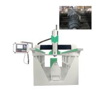China 4 Axis 7.5kw 3500mm CNC Stone Engraving Machine For Granite Marble Column for sale
