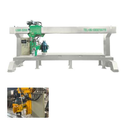 China 3500x1200mm Trolley 7.5kw Bridge Stone Edge Profiling Machine For Marble Granite for sale