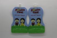 China 100ml Special Shape Stand Up Spout Pouch Plastic Packaging Bag For Juice Soft Drink for sale
