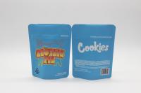 China Child Resistant 1g - 28g Mylar weed Bags Edible Cookie Candy Die Cut Mylar Bags for sale