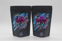 China Child Resistant 1g - 28g Mylar weed Bags Edible Cookie Candy Die Cut Mylar Bags for sale